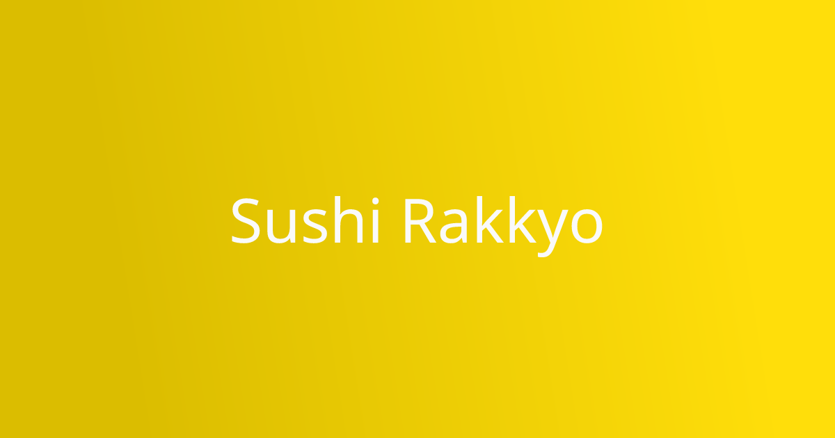 Best Japanese in Colorado Springs, CO | Sushi Rakkyo | Menu
